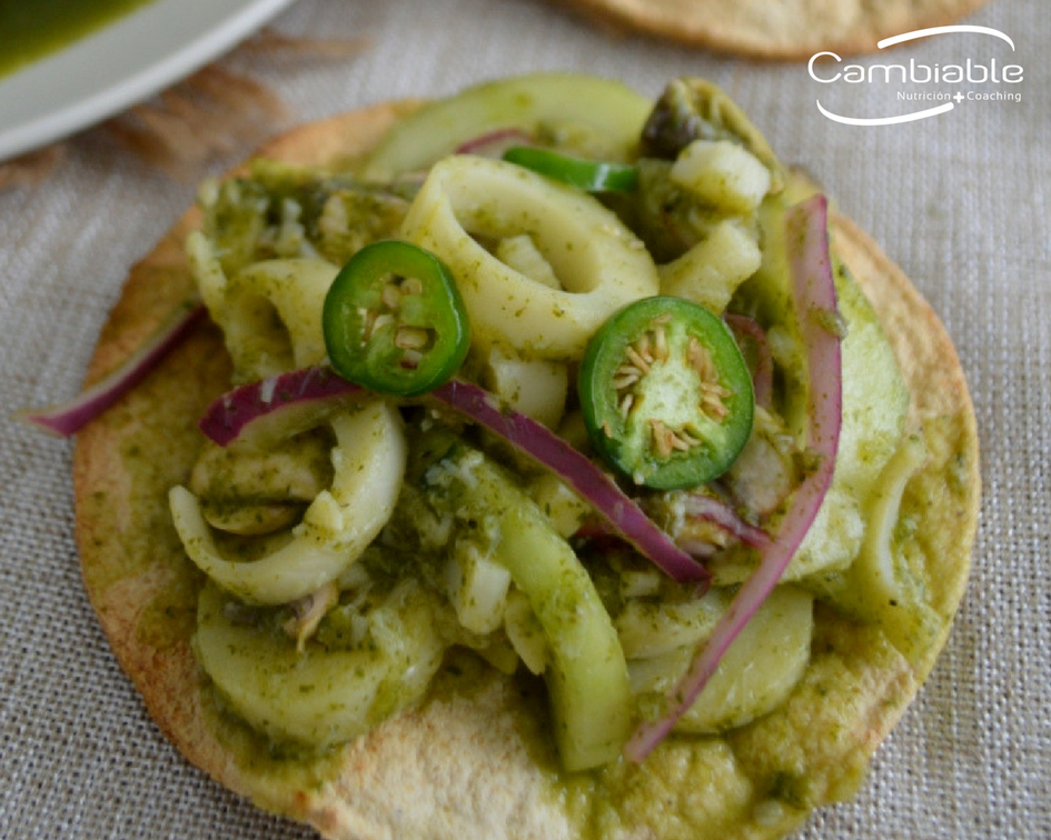 TOSTADA DE AGUACHILE DE CHAMPIÑONES – Cambiable-Nutricion