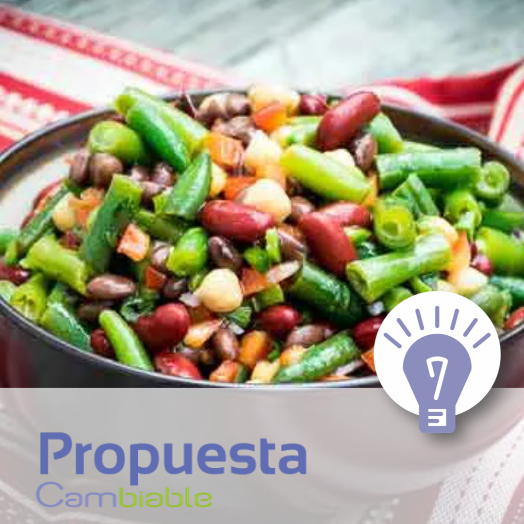 ENSALADA DE FRIJOLES – EJOTES – Cambiable-Nutricion