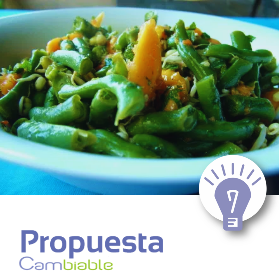 ENSALADA DE EJOTE – MANGO – Cambiable-Nutricion